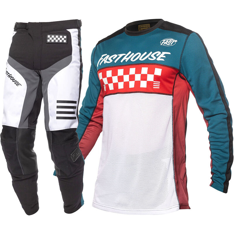Fasthouse Grindhouse Waypoint Marine/White/Black Gear Set on Sale ...