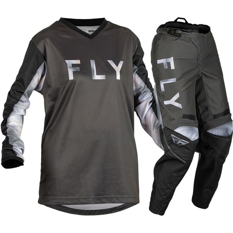 Fly Racing F-16 Black/Grey Womens Gear Set on Sale | Moto Outlet